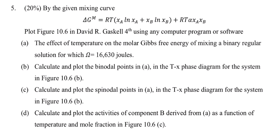 Solved (20%) ﻿By the given mixing | Chegg.com