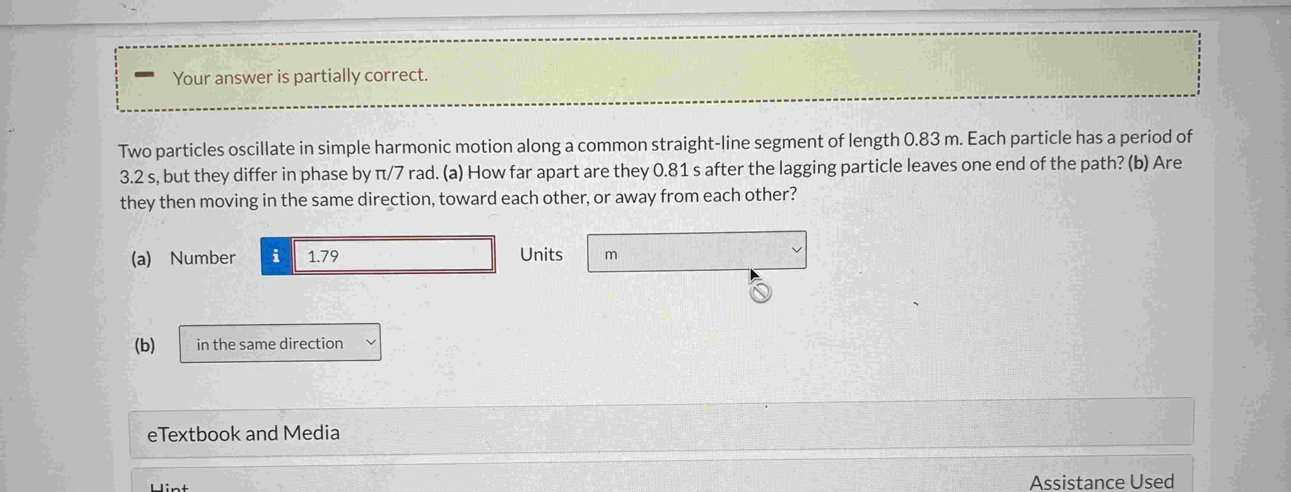 Solved Two particles oscillate in simple harmonic motion | Chegg.com