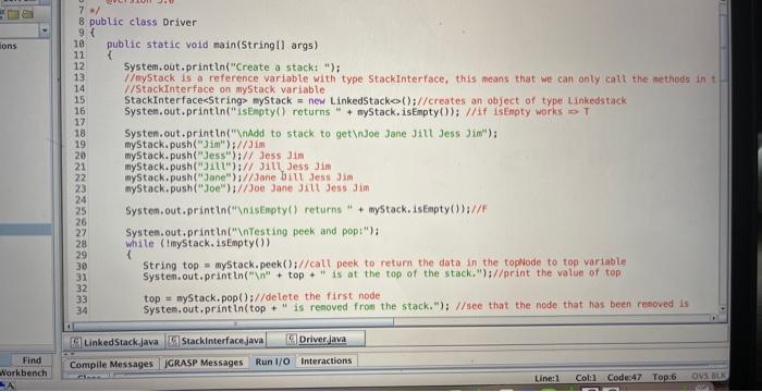 Solved Suppose that the ADT stack included the void method | Chegg.com