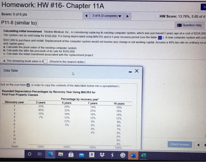 Solved S Homework Hw 16 Chapter 11a Score 0 Of 6 Pts 3