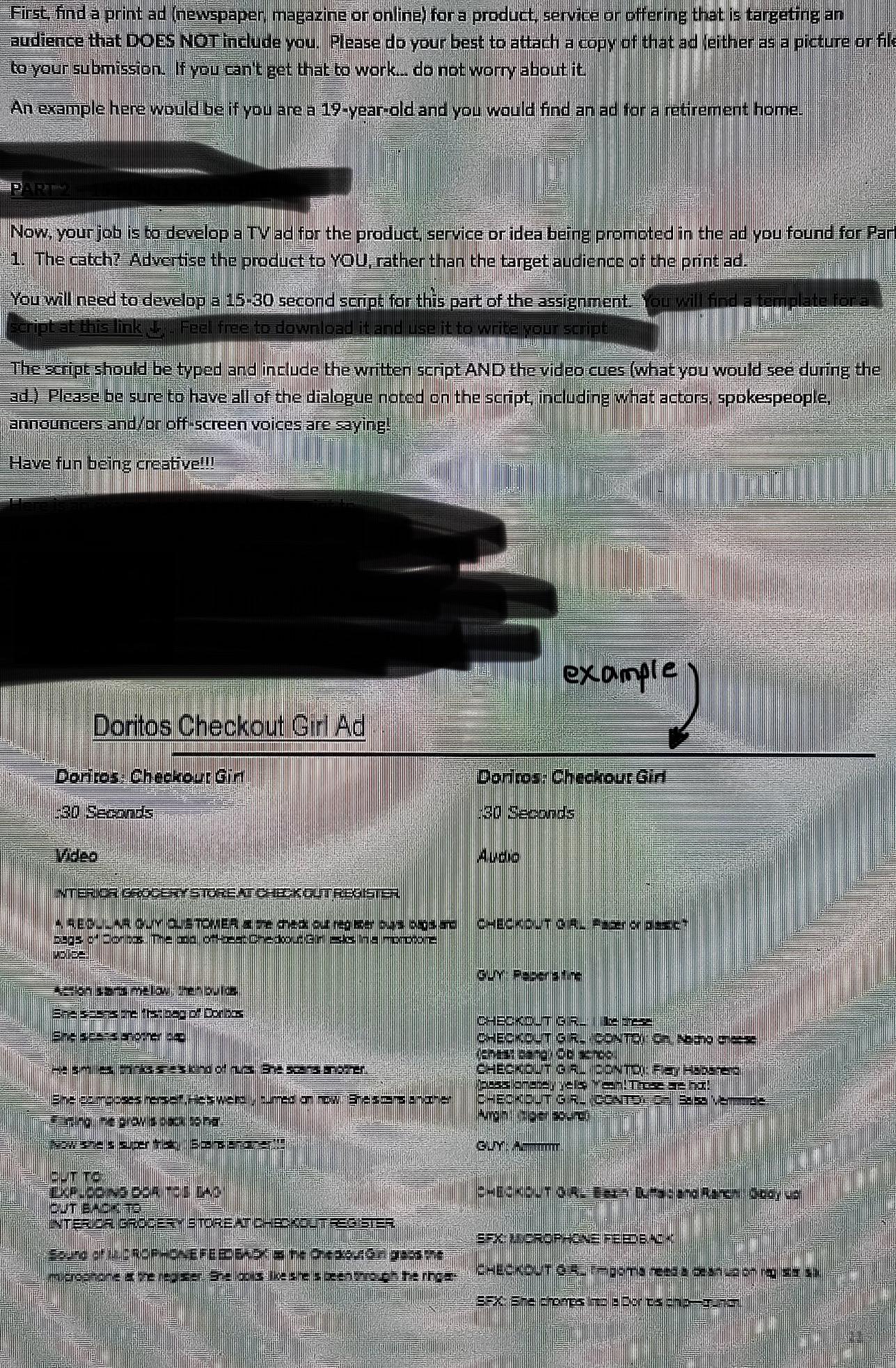 Solved Just need an example like the one listed below, just | Chegg.com