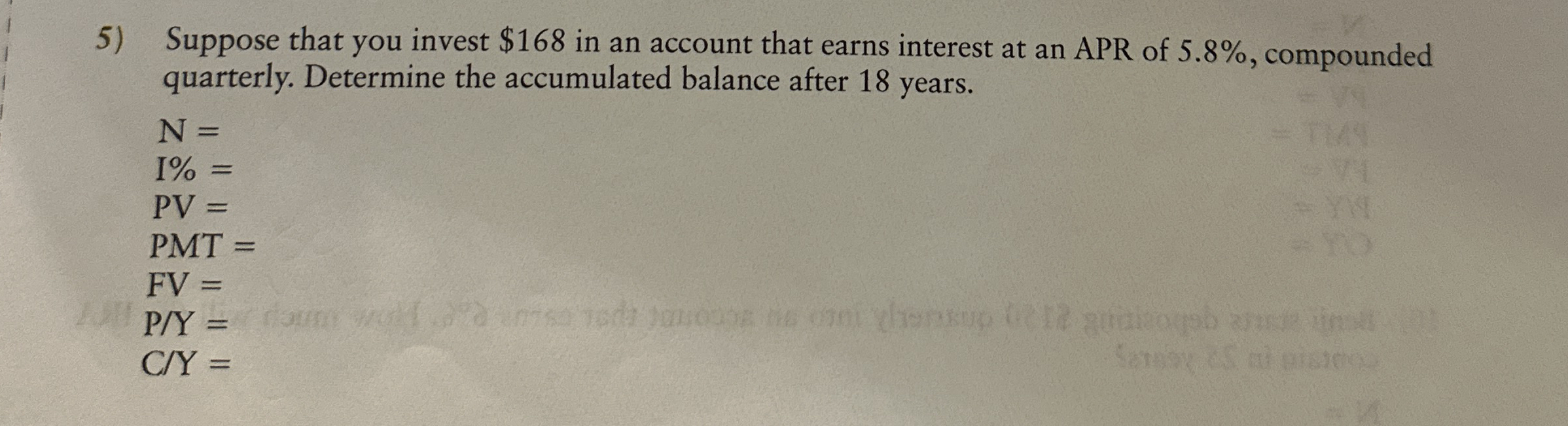 Solved Suppose that you invest $168 ﻿in an account that | Chegg.com