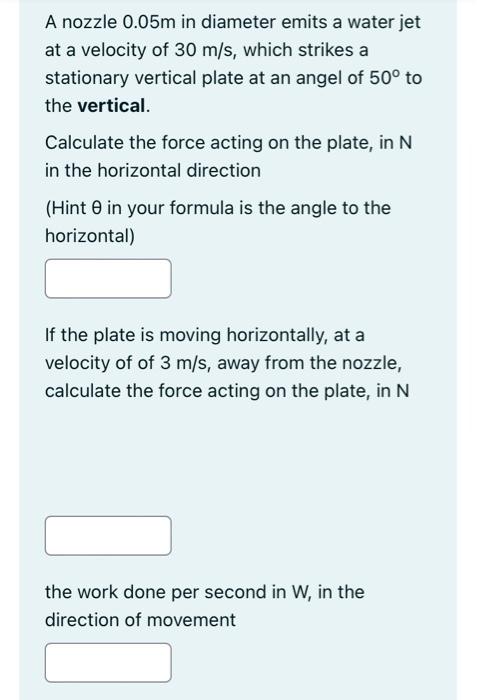 in the horizontal direction (Hint θ in your formula | Chegg.com