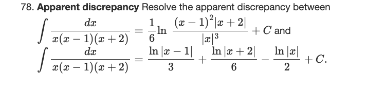 Solved Apparent discrepancy Resolve the apparent discrepancy | Chegg.com