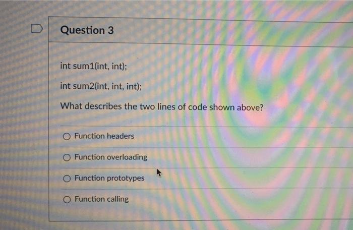 Solved Question 3 Int Sum 1int Int Int Sum2int Int 2162