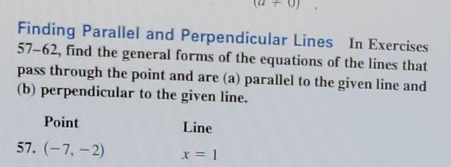 Solved Finding Parallel and Perpendicular Lines In Exercises | Chegg.com