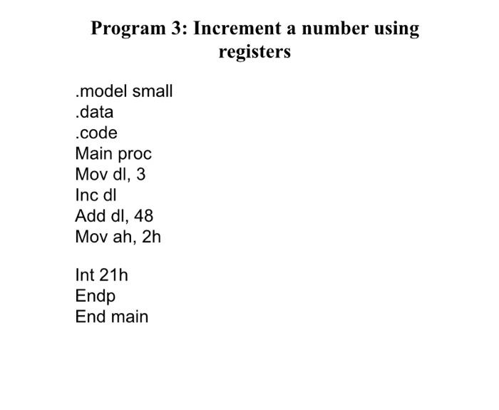 Solved Change the initial value assigned to register di to | Chegg.com