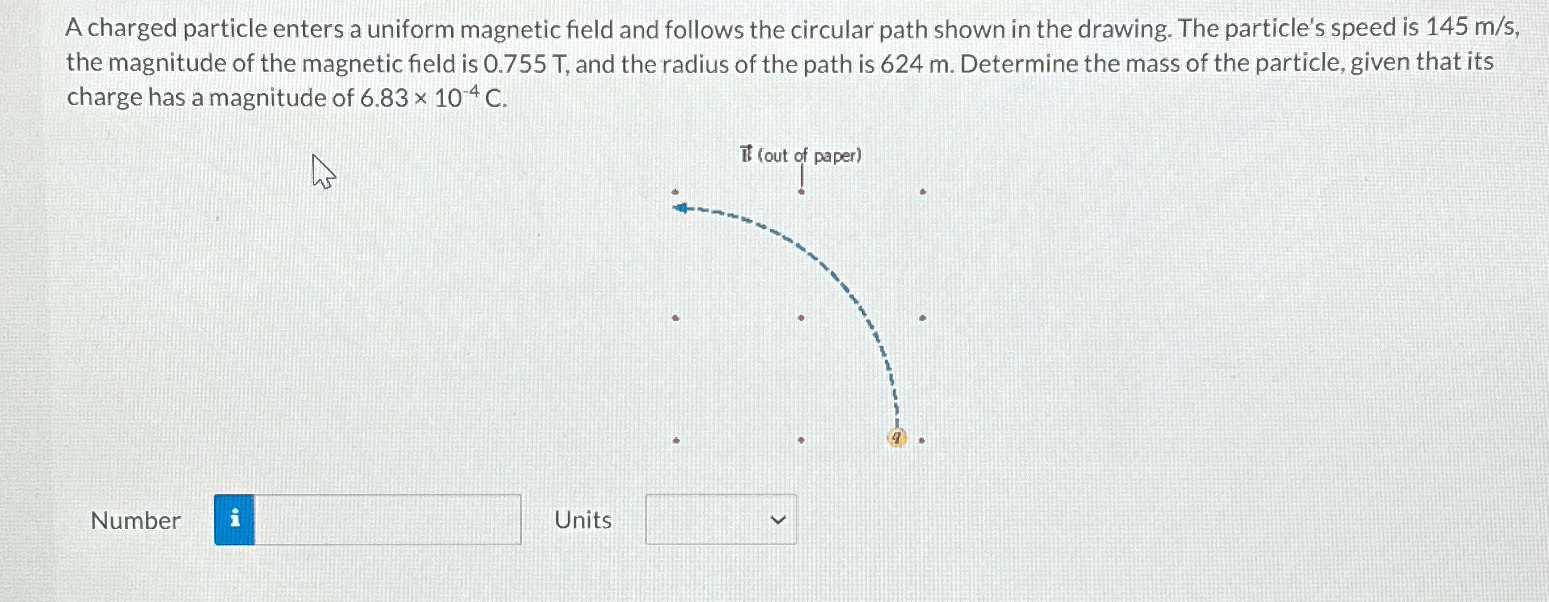 Solved A charged particle enters a uniform magnetic field | Chegg.com