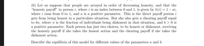 Solved (6) Let us suppose that people are arrayed in order | Chegg.com