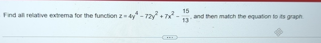 Solved Find all relative extrema for the function | Chegg.com
