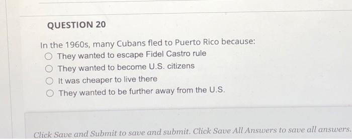 Solved 4 points QUESTION 21 Puerto Ricans have fought and | Chegg.com
