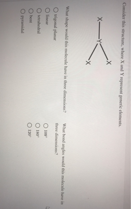 Solved Consider this structure, where X and Y represent | Chegg.com