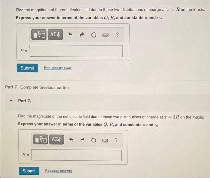 Solved Part A Positive charge Q is distributed uniformly | Chegg.com