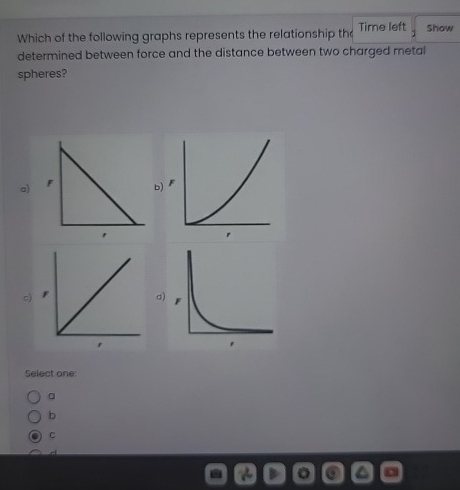 Solved Which of the following graphs represents the | Chegg.com