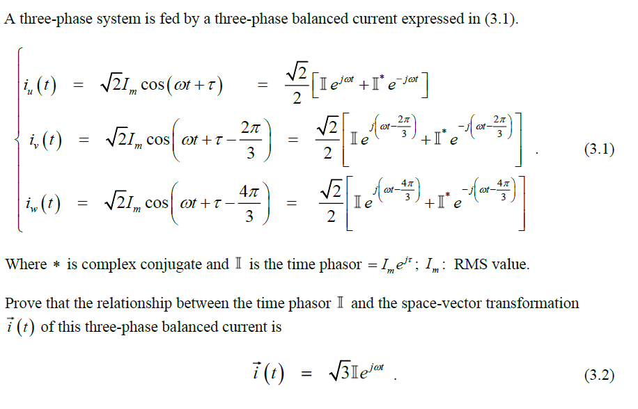 Solved A three-phase system is fed by a three-phase balanced | Chegg.com