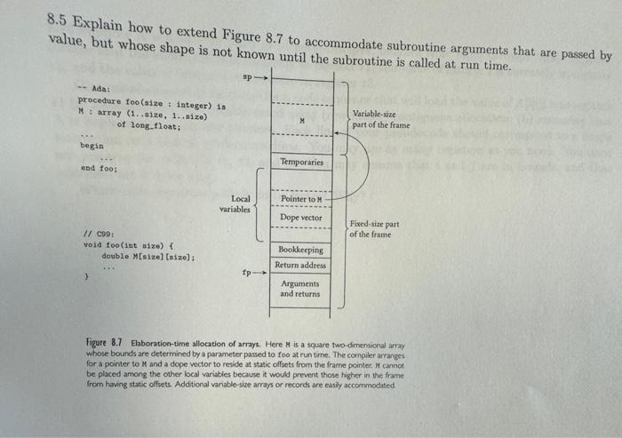 Solved 8.5 Explain how to extend Figure 8.7 to accommodate | Chegg.com