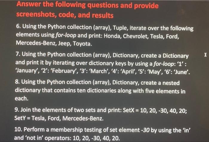 Solved Answer the following questions and provide | Chegg.com