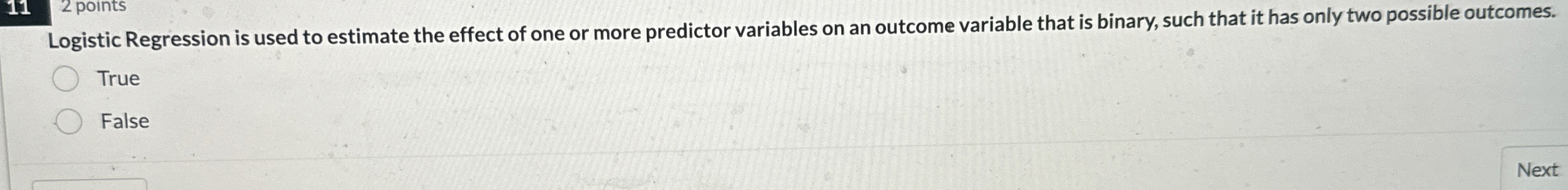 Solved Logistic Regression is used to estimate the effect of | Chegg.com