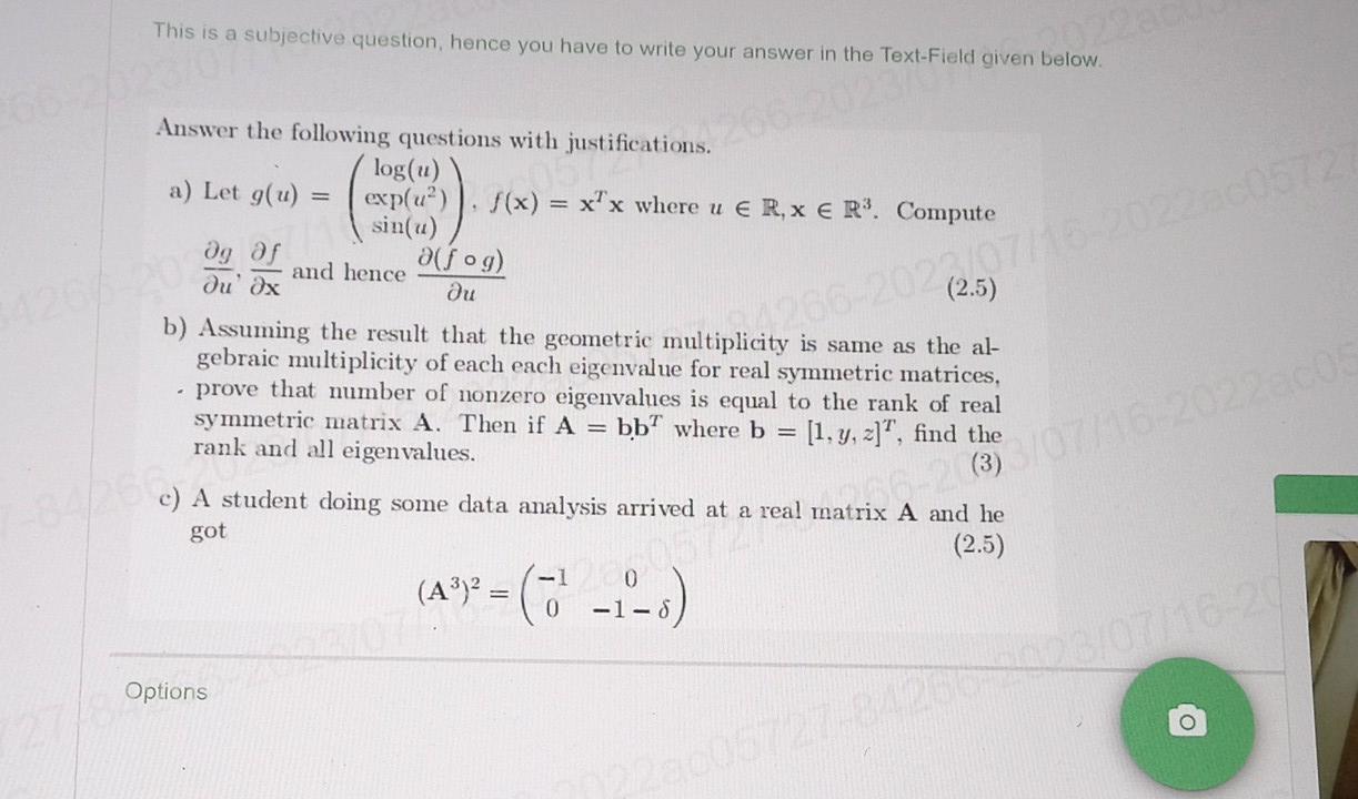 Solved This is a subjective question, hence you have to | Chegg.com