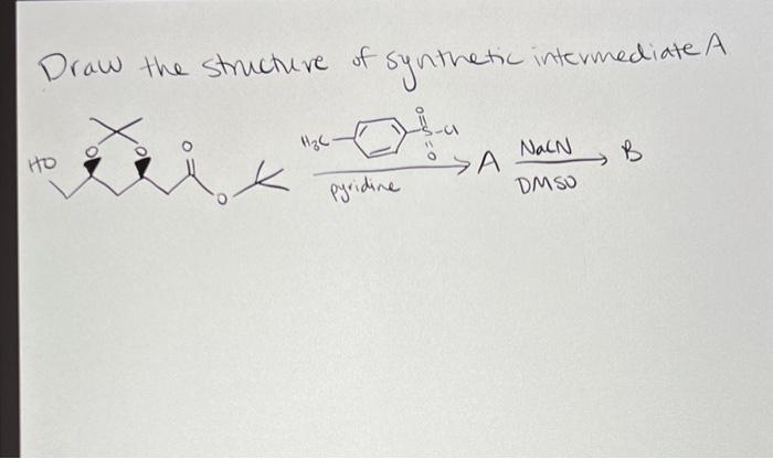 Solved Draw the structure of synthetic ric intermediate A | Chegg.com