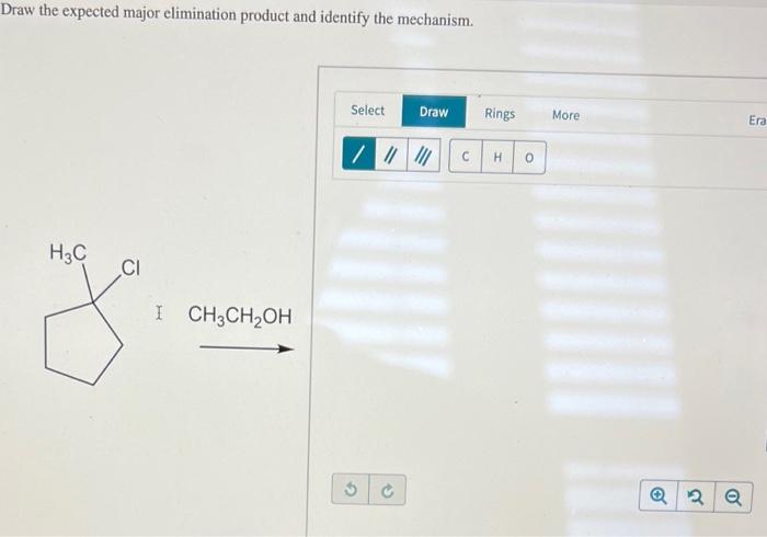 Solved Draw The Expected Major Elimination Product And