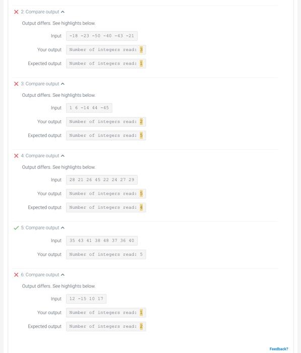 Solved why is my code not passing all test in zybooks ? | Chegg.com