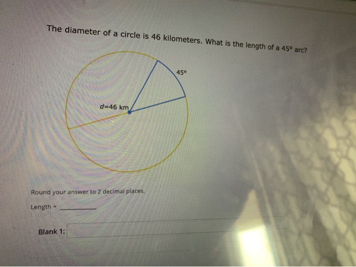 Solved The radius of a circle is 6 feet. What is the length | Chegg.com