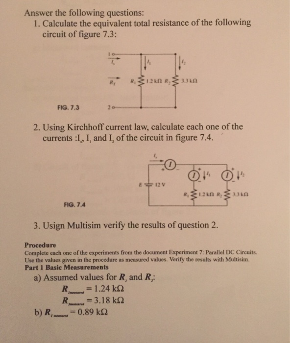Solved Answer the following questions: 1. Calculate the | Chegg.com