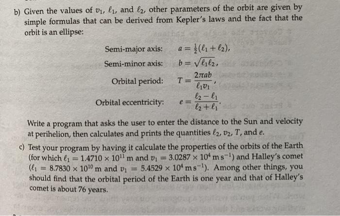 Solved Exercise 2.6: Planetary orbits The orbit in space of | Chegg.com
