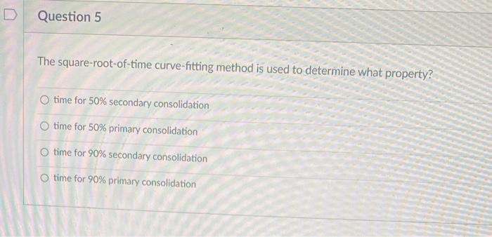 Solved The square-root-of-time curve-fitting method is used | Chegg.com