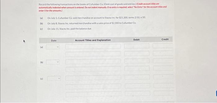 Solved Record the following transactions on the books of | Chegg.com