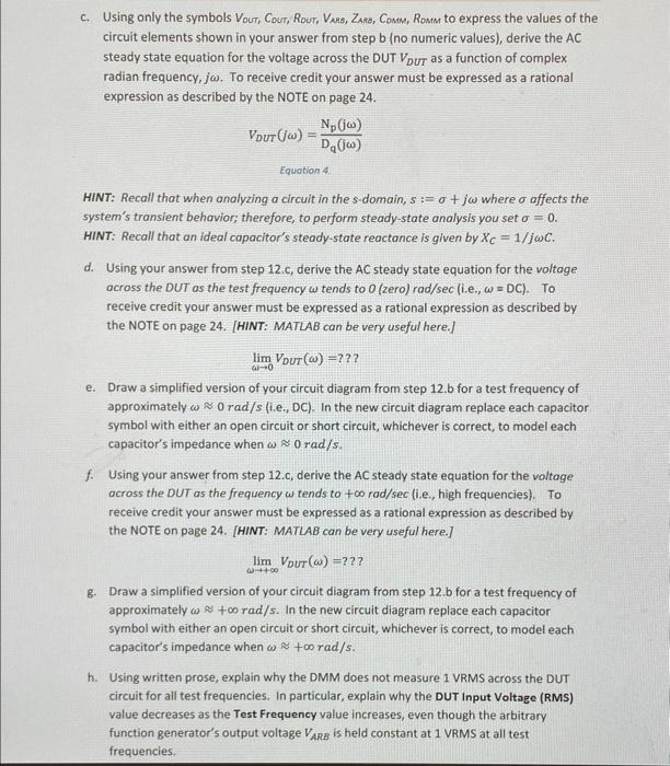 Solved 50,000 0.928c. Using only the symbols Vour, Cour, | Chegg.com