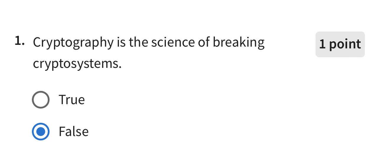 Solved Cryptography is the science of breaking1 | Chegg.com