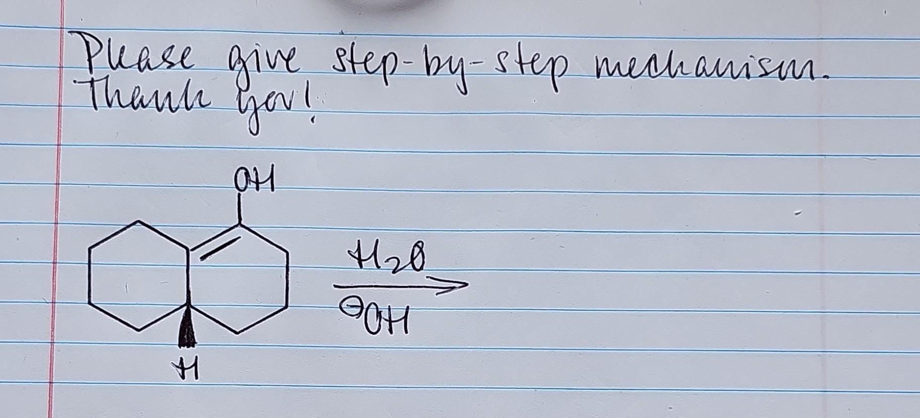 Puase give step-by-step mecharism. Thauk yev! | Chegg.com