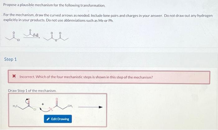Solved Propose a mechanism for the following transformation. | Chegg.com