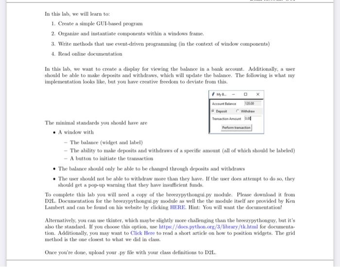Solved In this lab, we will learn to: 1. Create a simple | Chegg.com