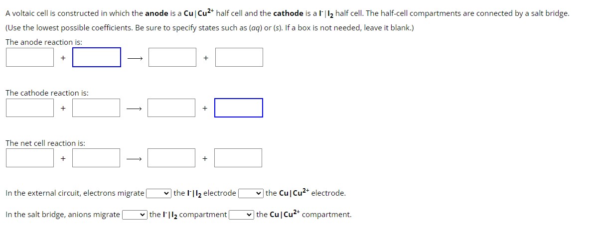 Solved A voltaic cell is constructed in which the anode is a | Chegg.com