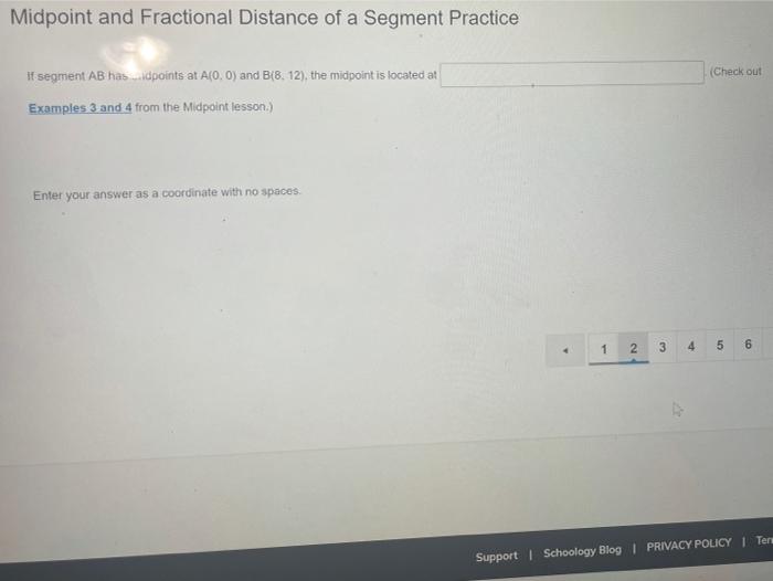 Solved Midpoint and Fractional Distance of a Segment | Chegg.com
