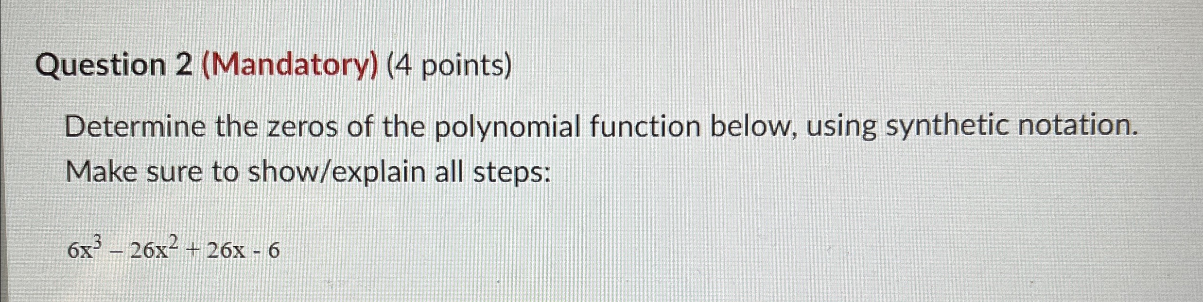 Solved Question 2 (Mandatory) (4 ﻿points)Determine the zeros | Chegg.com