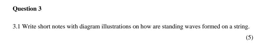 Solved 3.1 Write short notes with diagram illustrations on | Chegg.com