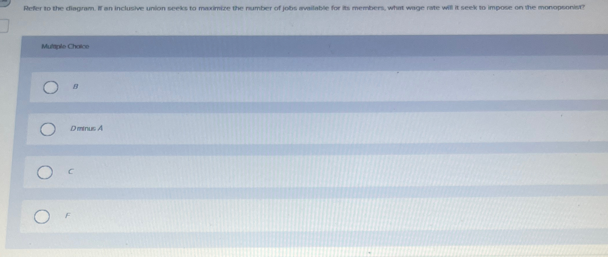 Solved Refer to the diagram. If an inclusive union seeks to | Chegg.com