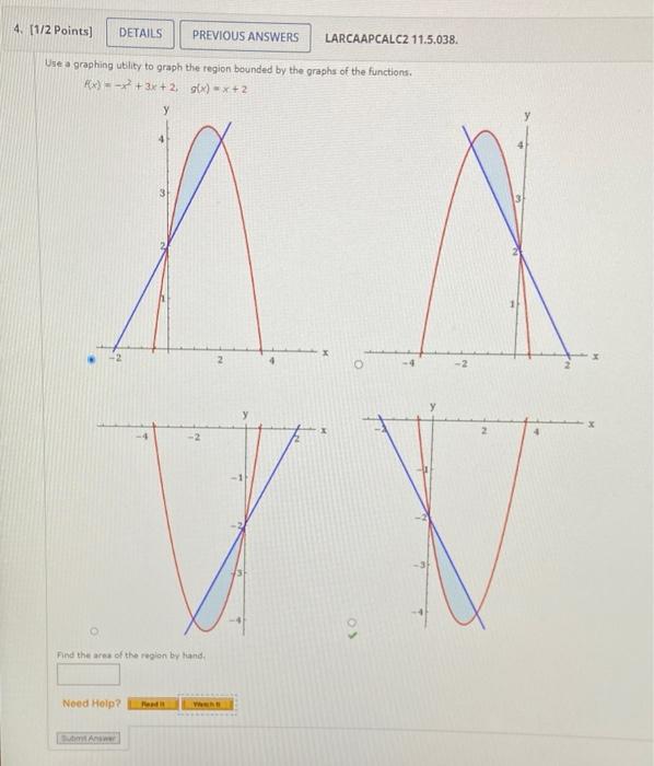 Solved Use a graphing utlity to graph the region bounded by | Chegg.com
