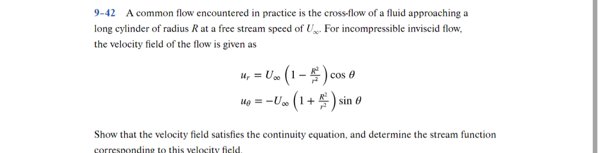 Solved by an EXPERT 9-42 ﻿A common flow encountered in practice is the | Chegg.com