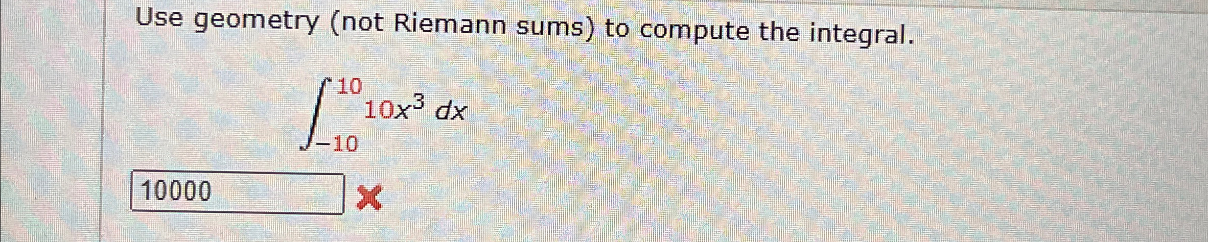 Solved Use geometry (not Riemann sums) ﻿to compute the | Chegg.com