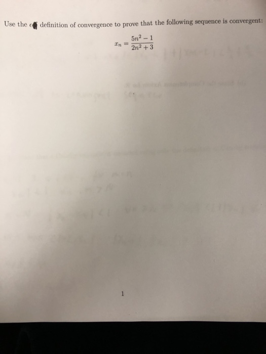 Solved Use the e-8 definition of convergence to prove that | Chegg.com