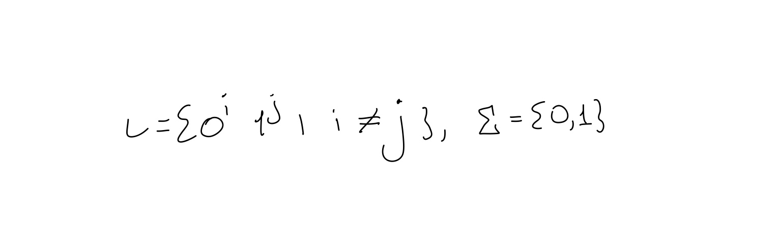Draw a turing machine for L={0i1j{:i≠j},Σ={0,1} | Chegg.com