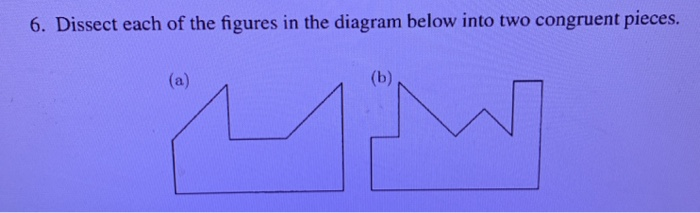 Solved 6. Dissect each of the figures in the diagram below | Chegg.com