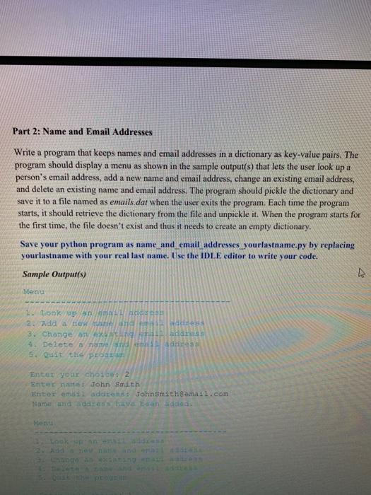 Solved pythonplease send me the code. each line needs | Chegg.com