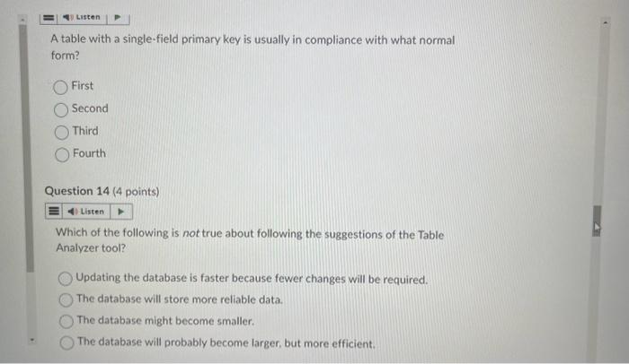Solved An unnormalized form might have the designation 1NF | Chegg.com