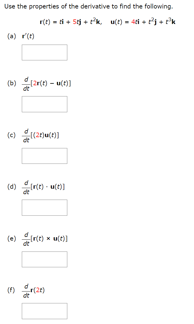 Solved Use the properties of the derivative to find the | Chegg.com